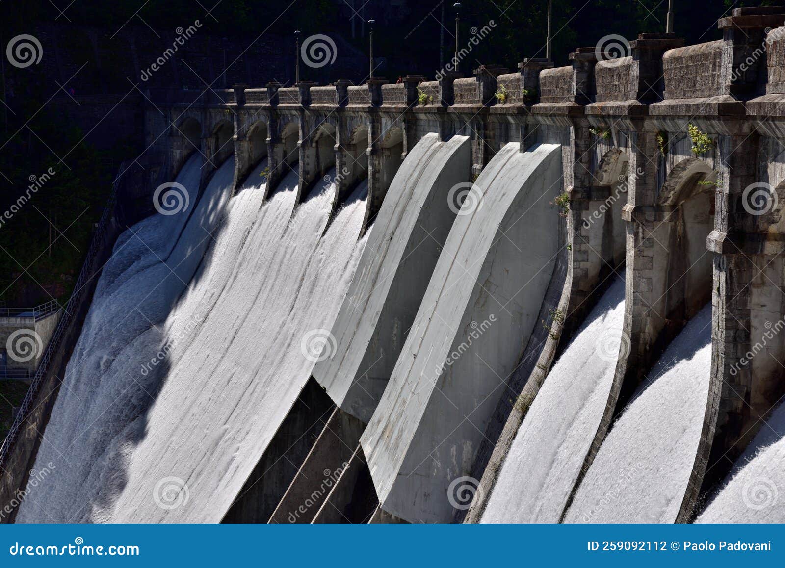 Old dam on the lake stock photo. Image of alps, artificial - 259092112