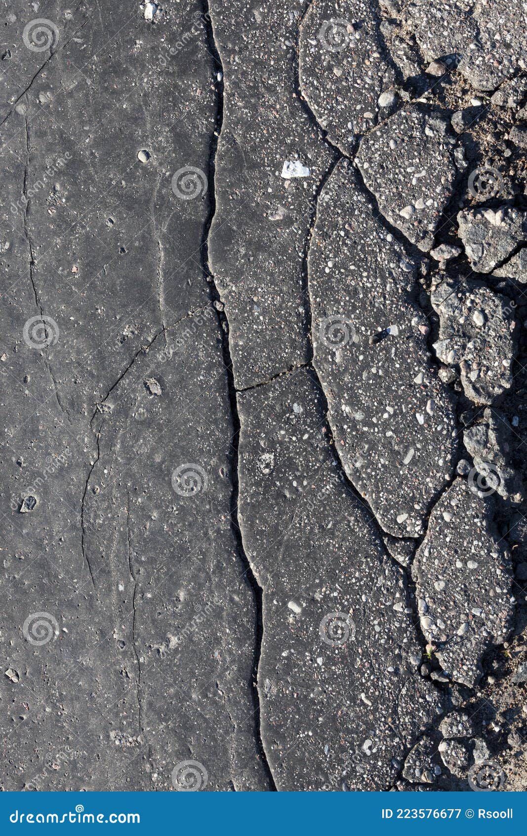 Old damaged asphalt stock image. Image of pattern, damaged - 223576677