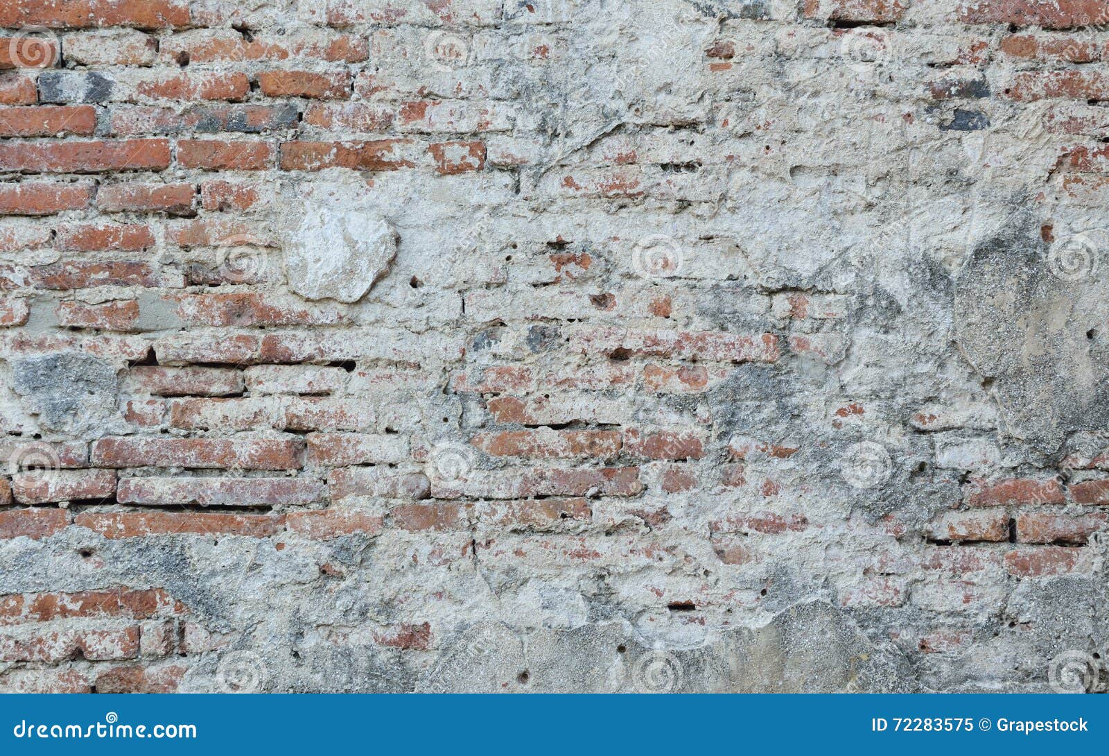 Old Damaged Brick Wall Texture Stock Image - Image of block, dirty ...