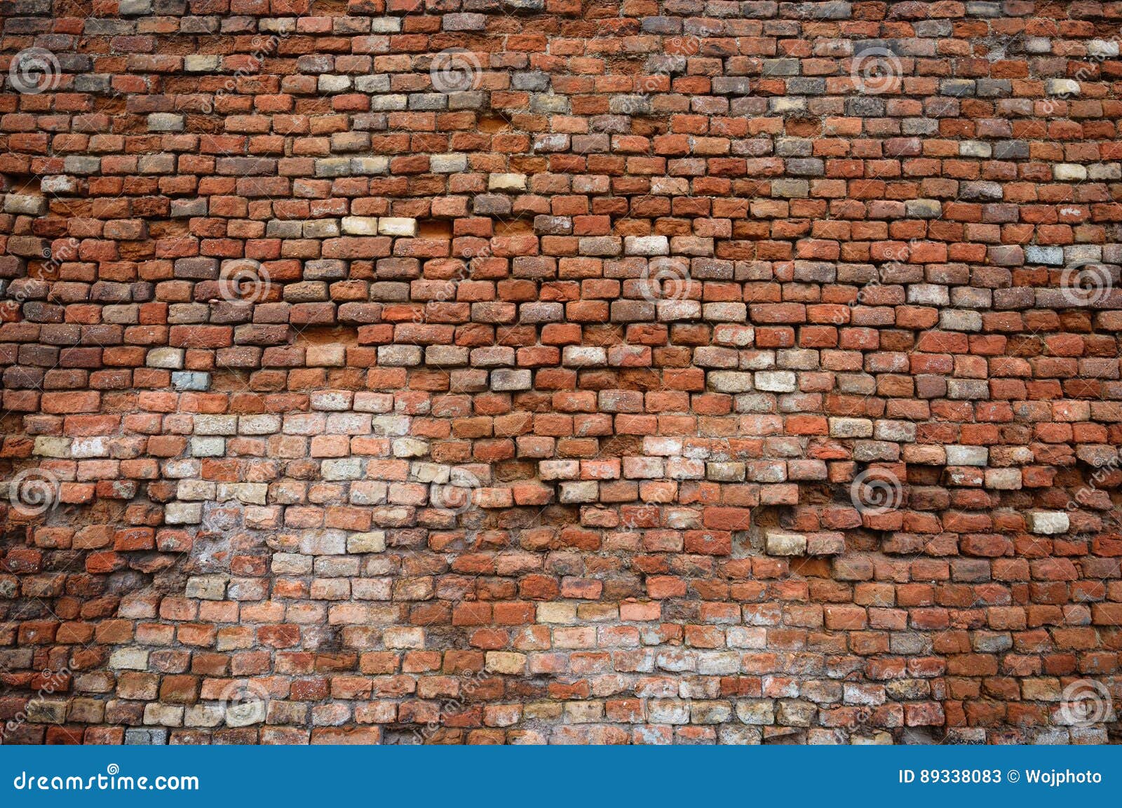 Old and Damaged Brick Wall Texture Stock Image - Image of deteriorate ...