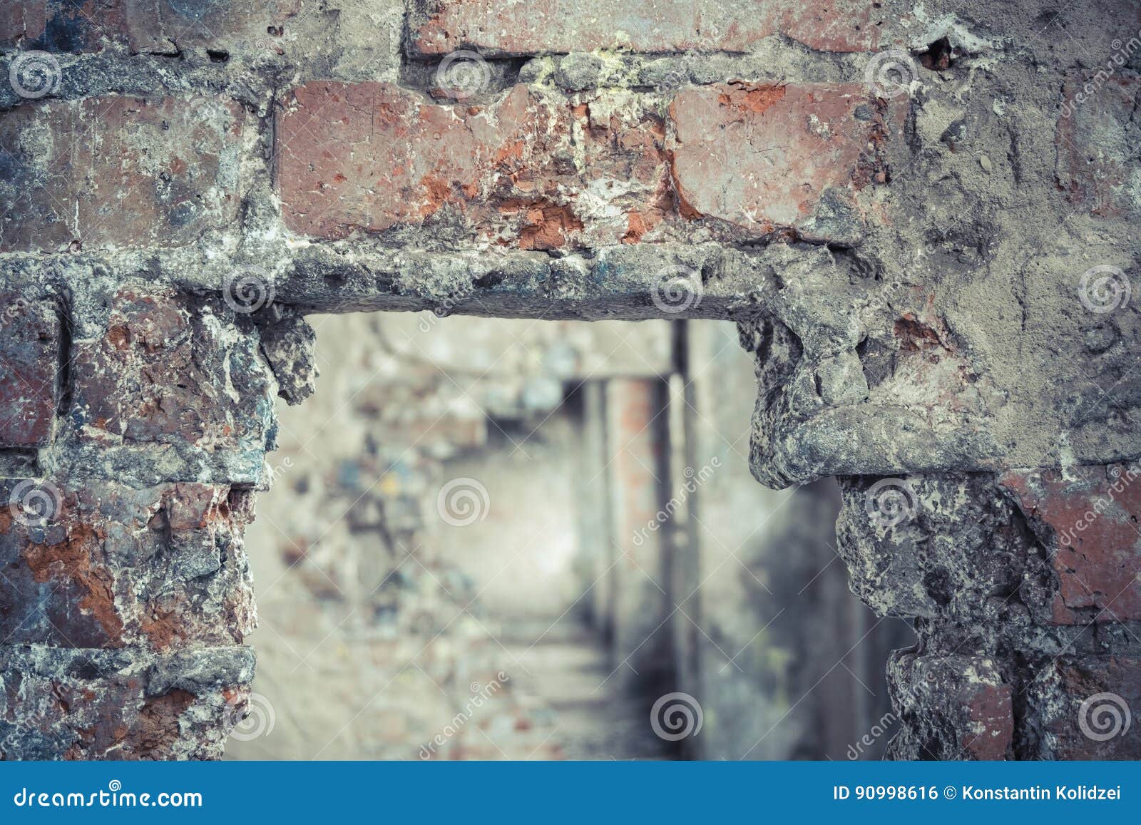Old Damaged Brick Wall Texture. Stock Photo - Image of feature, process ...