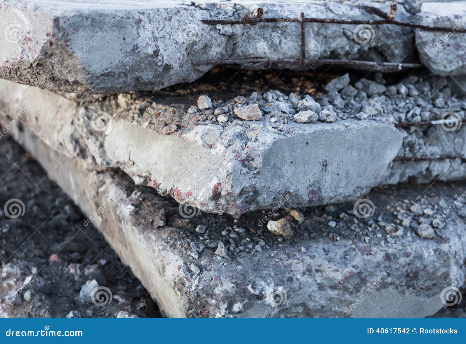 Old and Damaged Concrete Blocks. Stock Photo - Image of edge, building ...
