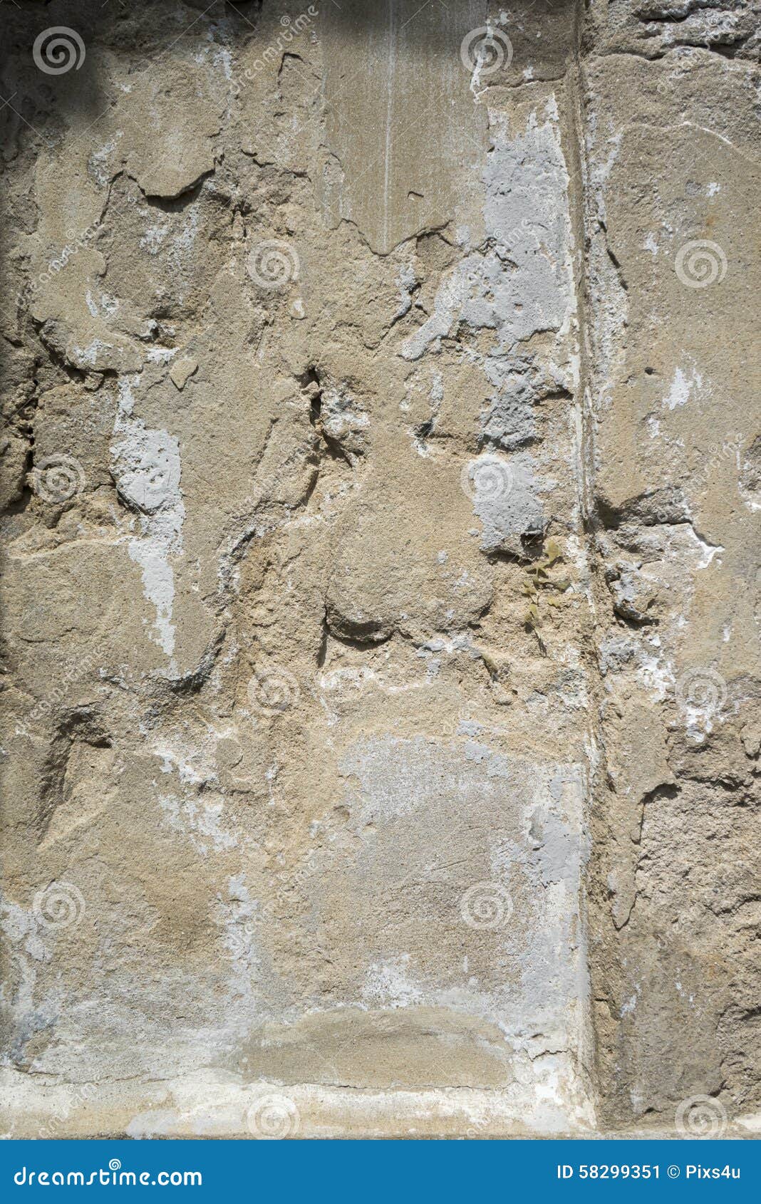 Old damaged concrete wall stock image. Image of obsolete - 58299351