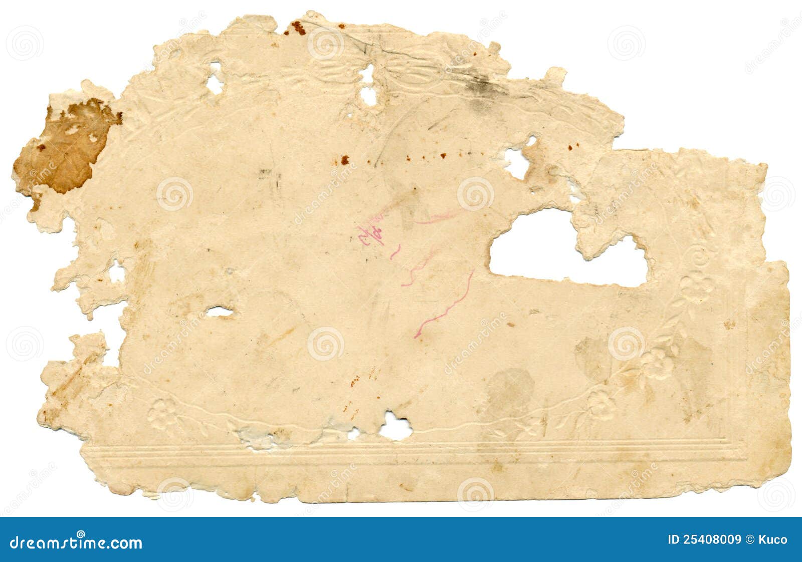 Old Damaged Decorative Paper Stock Vector - Illustration of antique ...