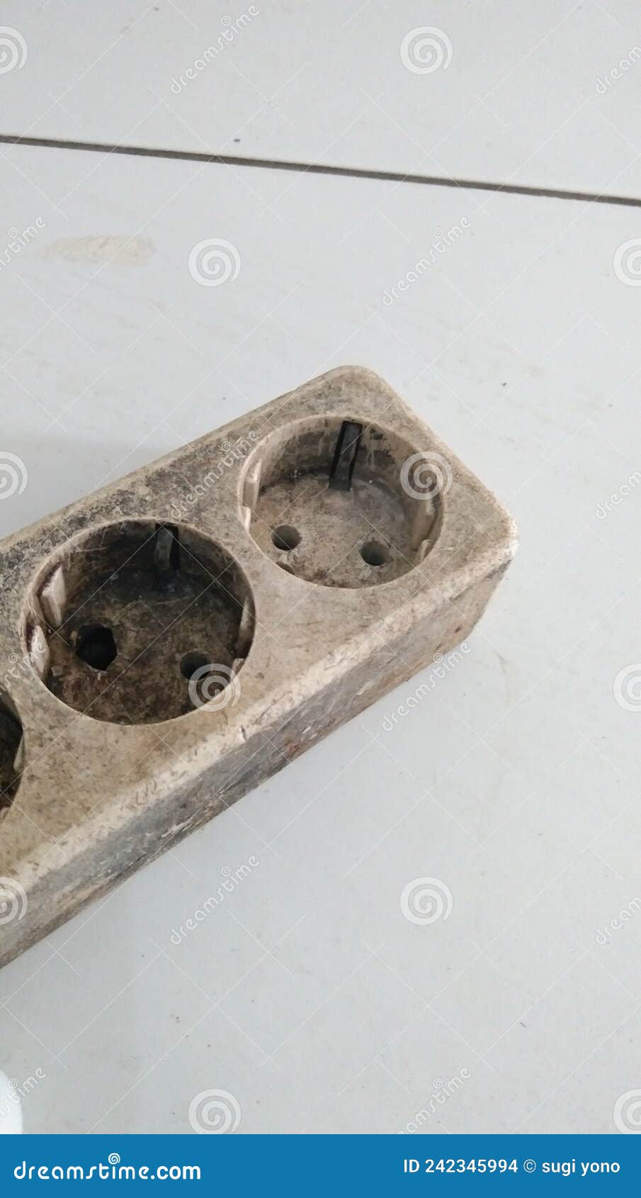 An Old Old-fashioned Electrical Terminal Stock Photo - Image of ...