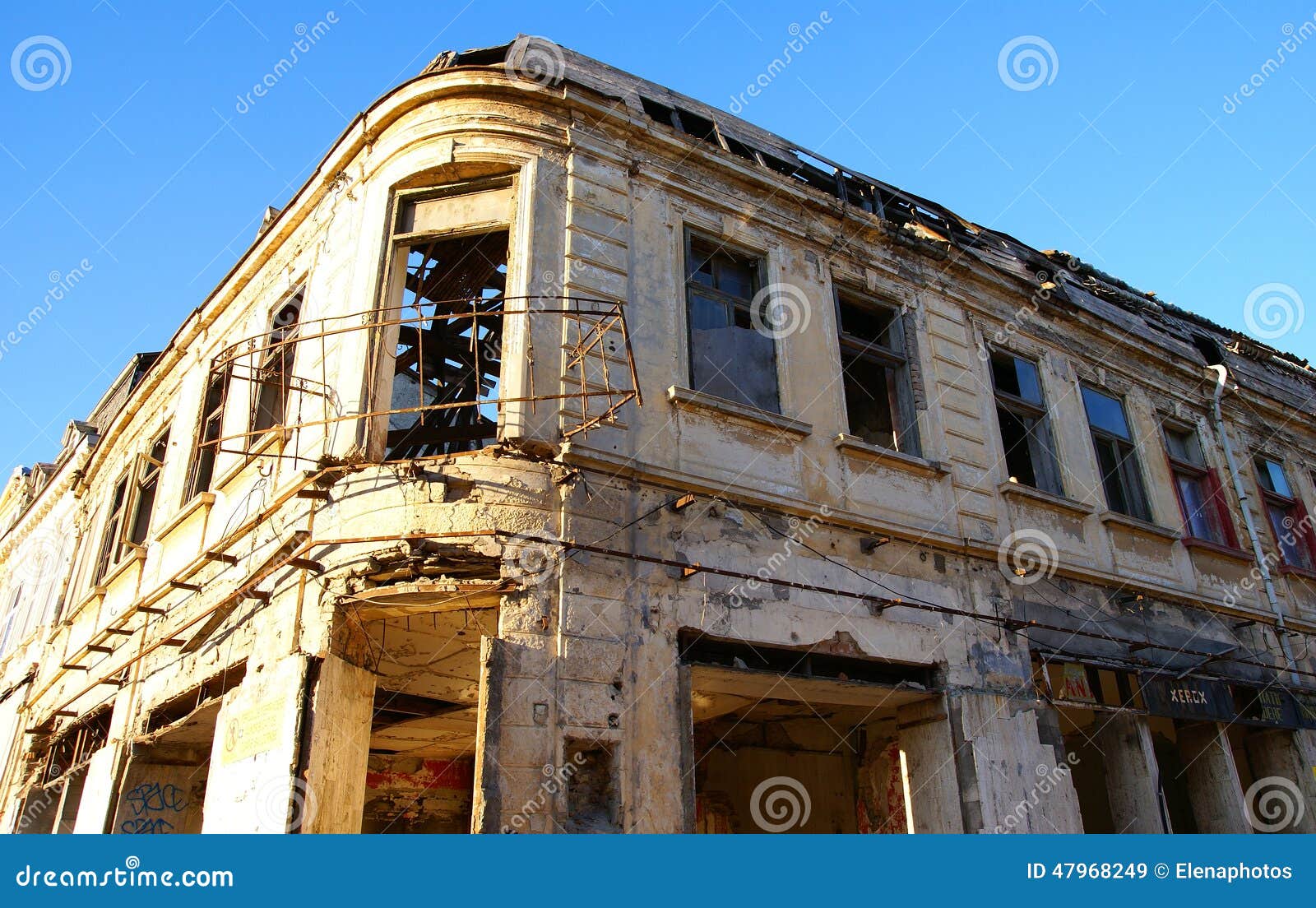 Old damaged house stock image. Image of damage, detail - 47968249
