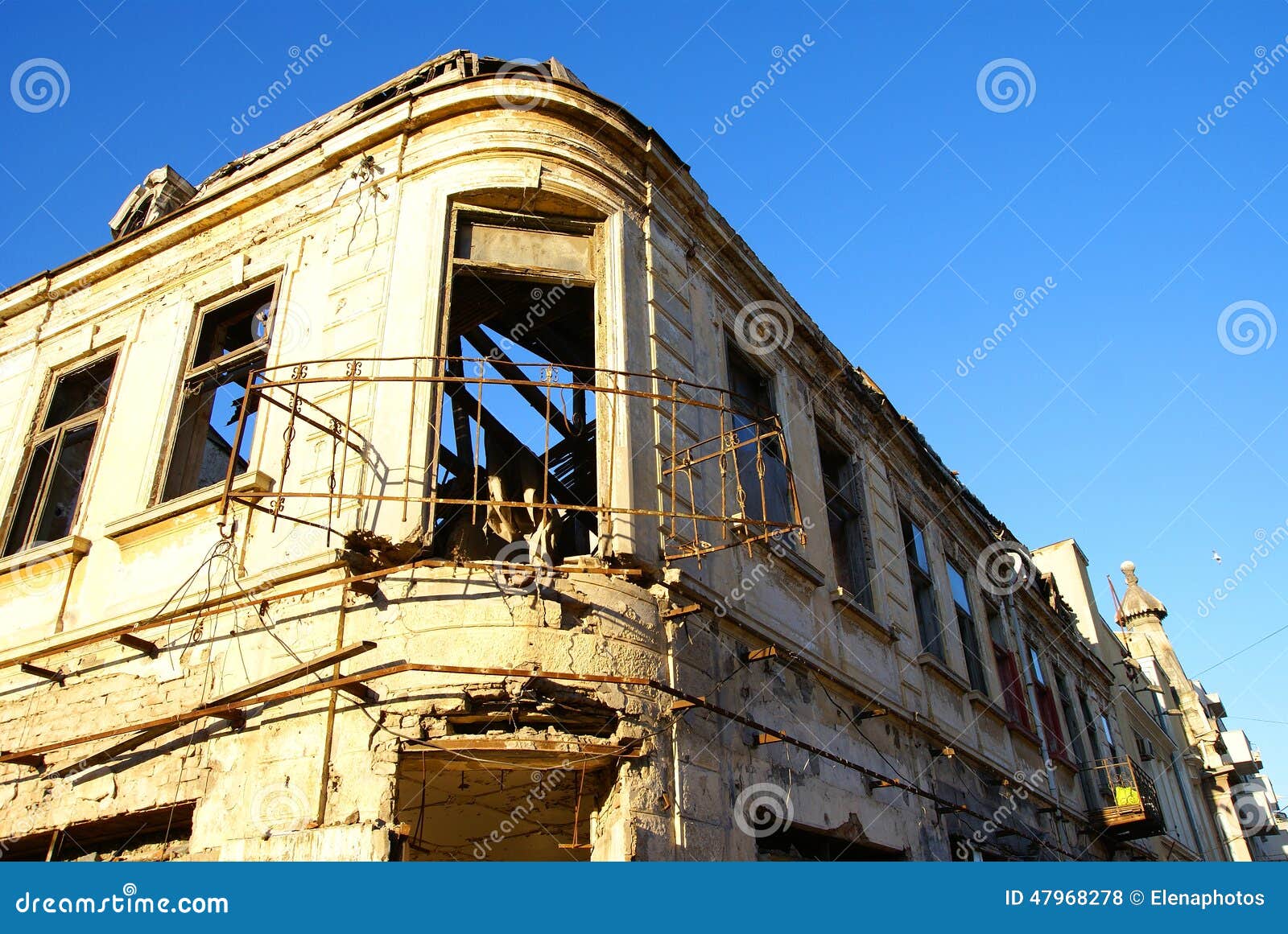 Old damaged house stock photo. Image of environment, building - 47968278
