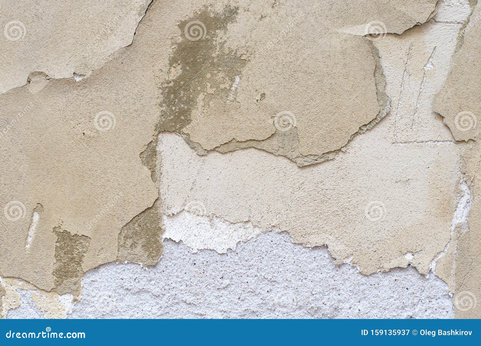 Old Damaged Multi-colored Wall with an Abstract Pattern. Element for ...