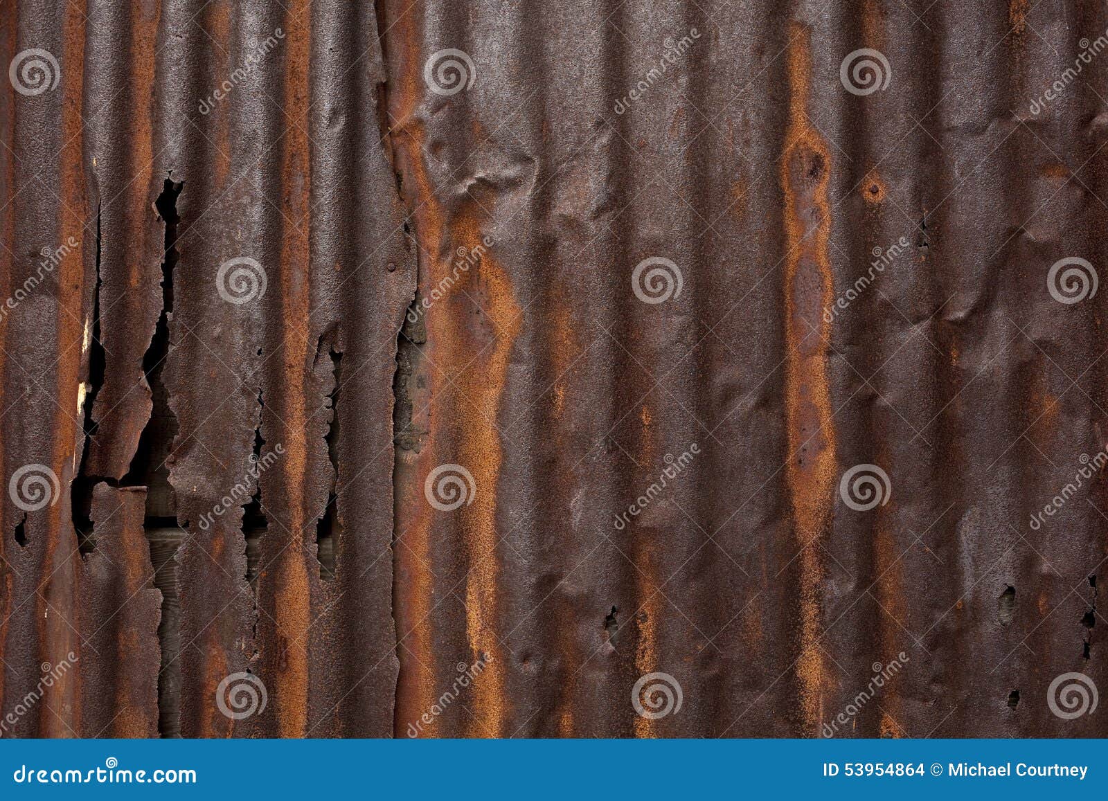 Old Damaged Red Rusty Metal Wall Stock Photo - Image of curved ...