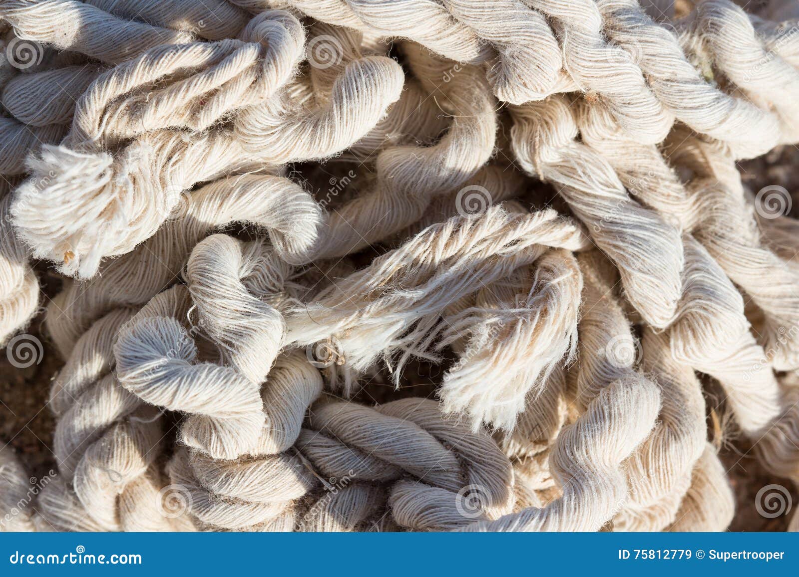 Old damaged tangled rope stock image. Image of cloth - 75812779
