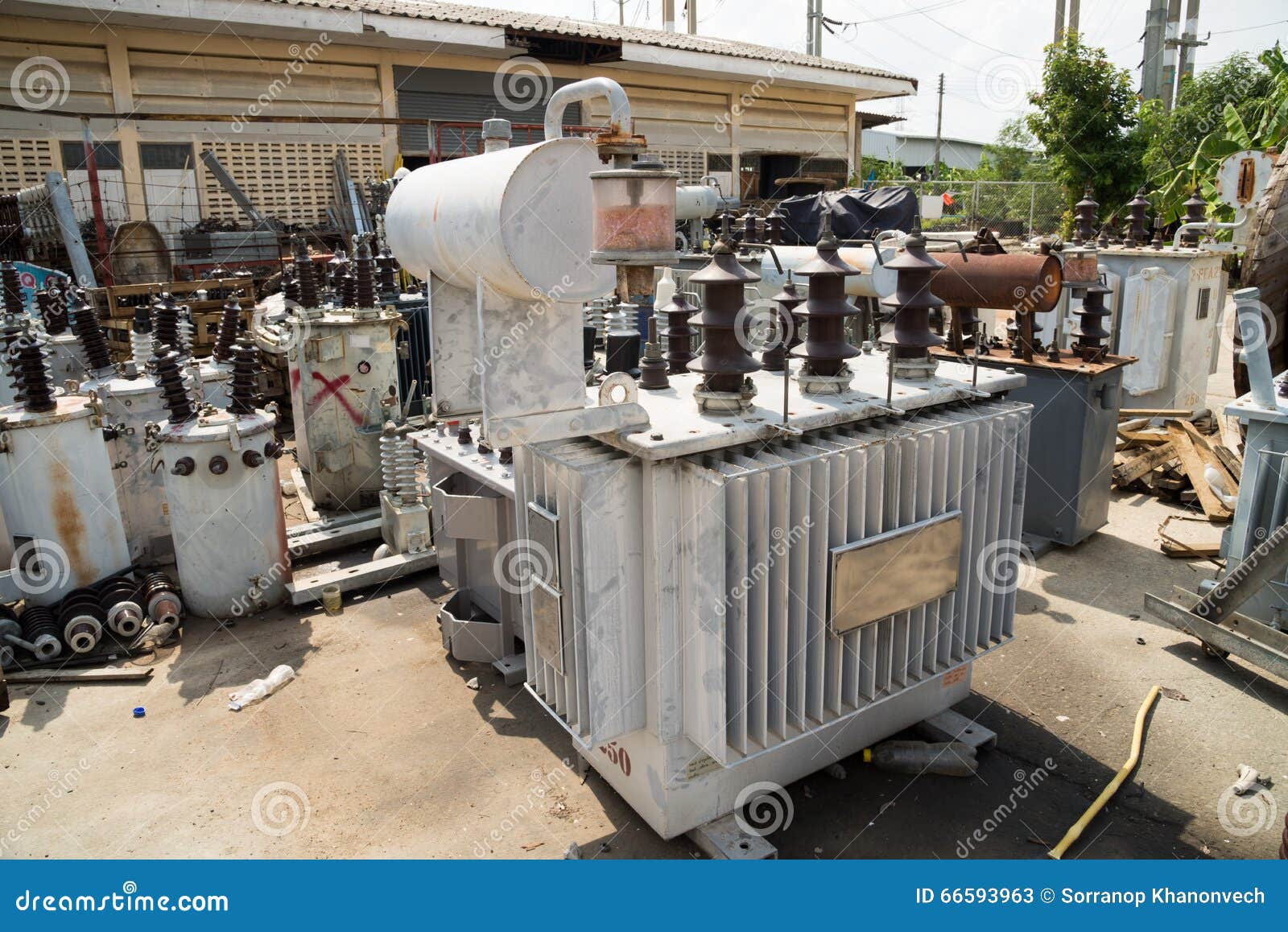 Old and Damaged Transformers Stock Image - Image of wire, defective ...