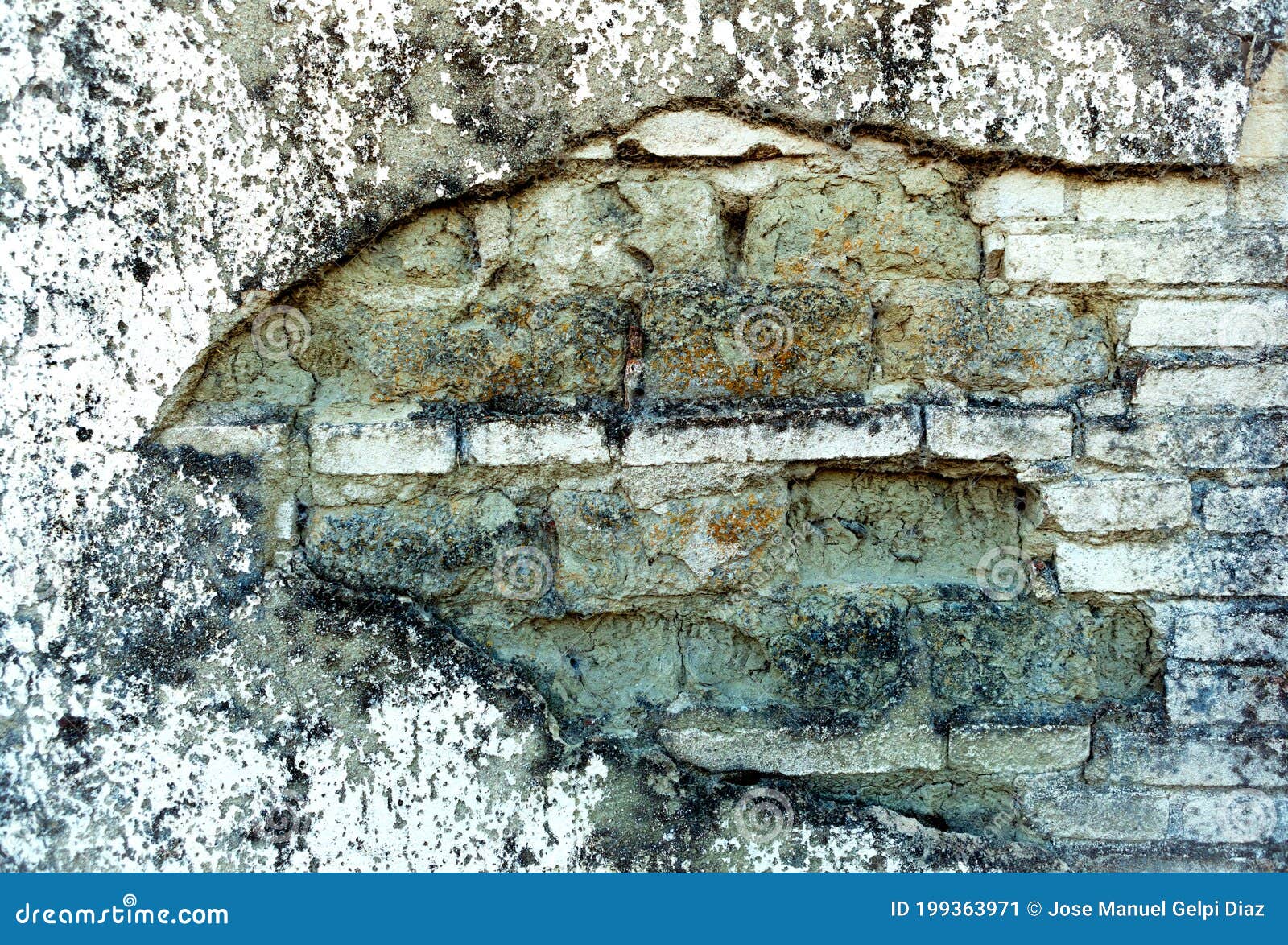 Old damaged wall stock image. Image of abandoned, backdrop - 199363971