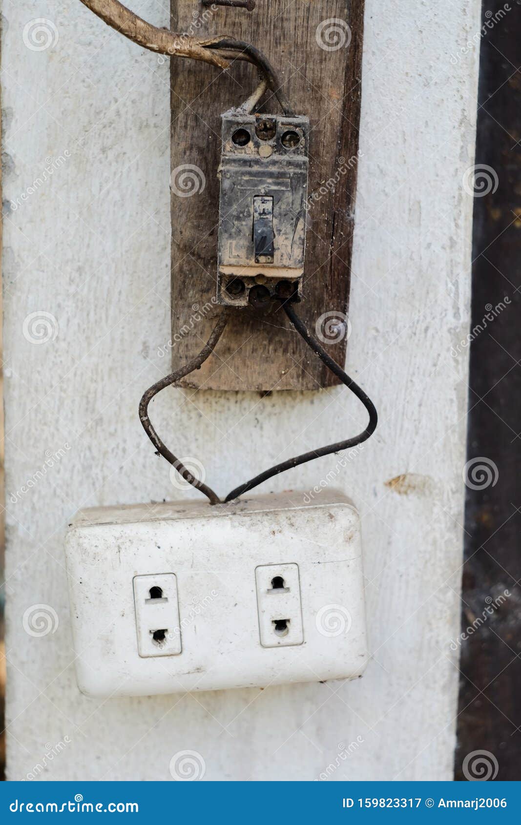 Danger Electric Shock Risk Photo Collage Royalty-Free Stock Image ...