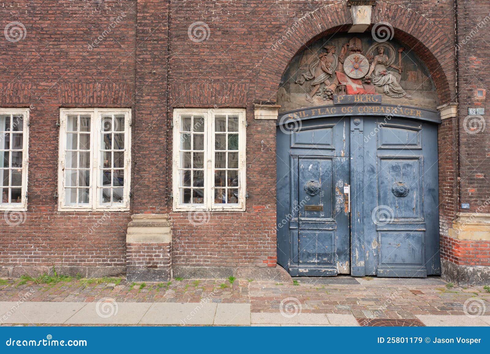 Old Danish door stock image. Image of exterior, doorway - 25801179