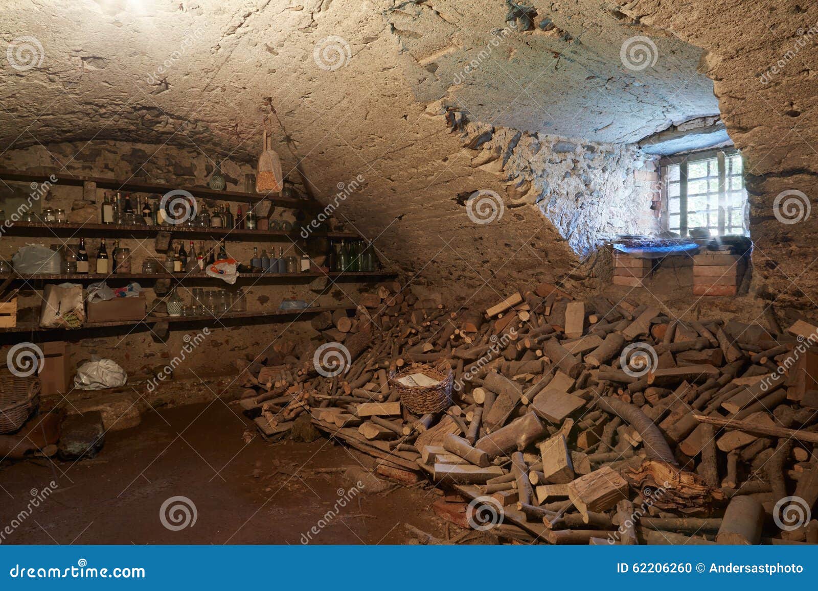 Messy Basement In Old House Interior Royalty-Free Stock Photo ...