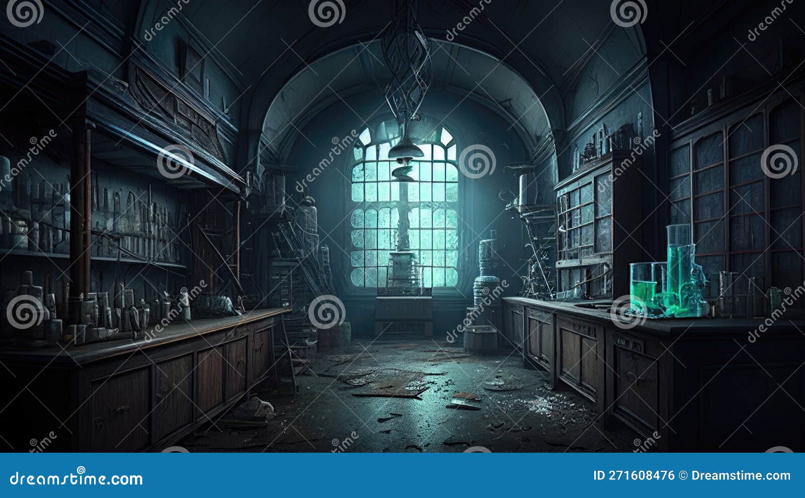 Old Dark Fantastic Lab.Medieval Abandoned Alchemist Laboratory ... Old Dark Fantastic Lab.Medieval Abandoned Alchemist Laboratory ...