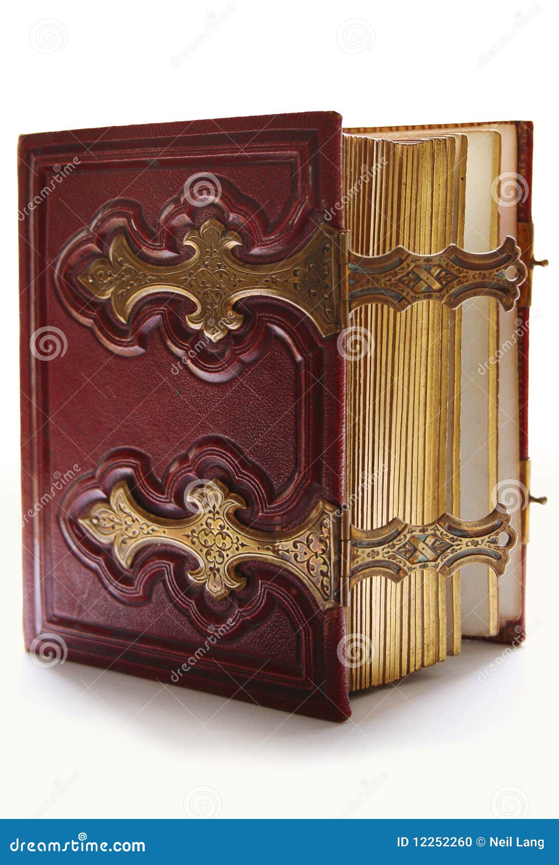 Old dark red antique book stock photo. Image of hardback - 12252260