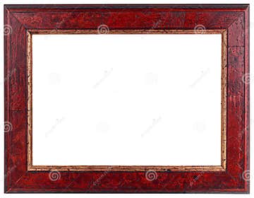 Old Dark Red Wooden Frame stock image. Image of vintage - 28884775
