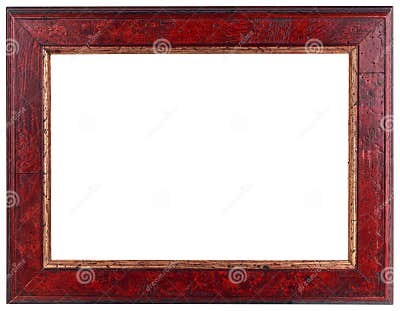 Old Dark Red Wooden Frame stock image. Image of vintage - 28884775