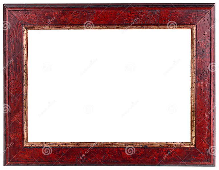 Old Dark Red Wooden Frame stock image. Image of vintage - 28884775