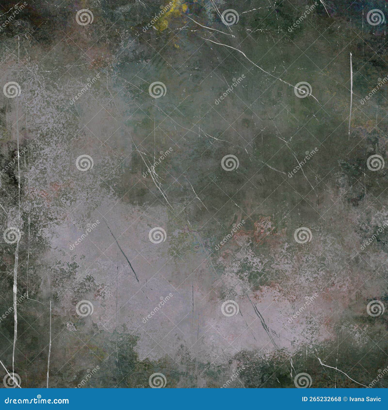 Old Dark Vignette Background with Stains and Central Torn Distressed ...