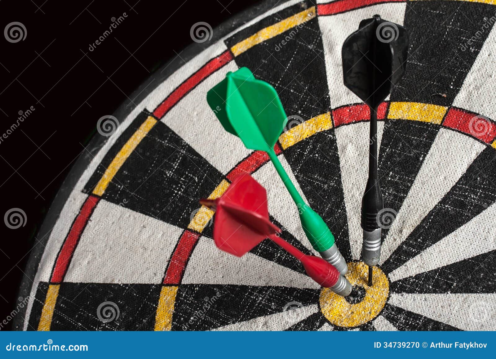 Old dart board stock photo. Image of macro, circle, sport - 34739270