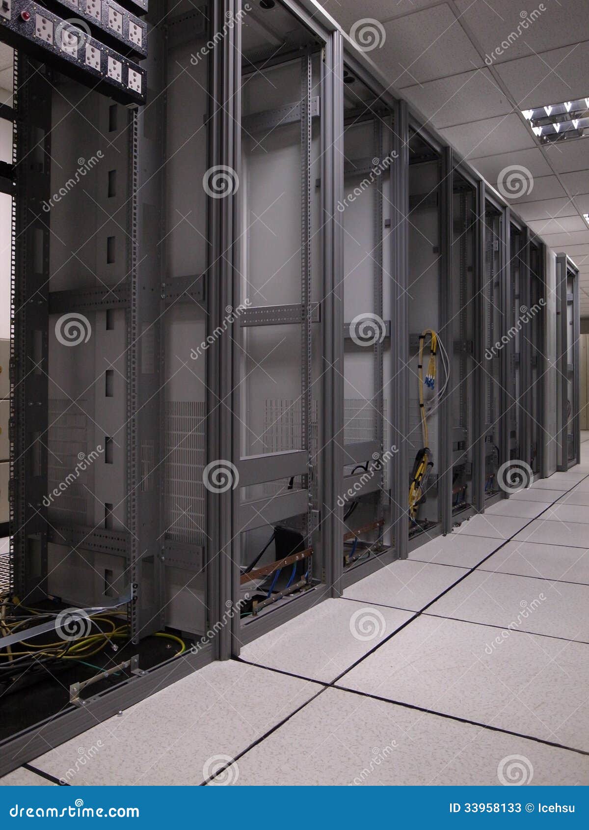 Old Data Center Racks Lineup Stock Image - Image of cable, modern: 33958133