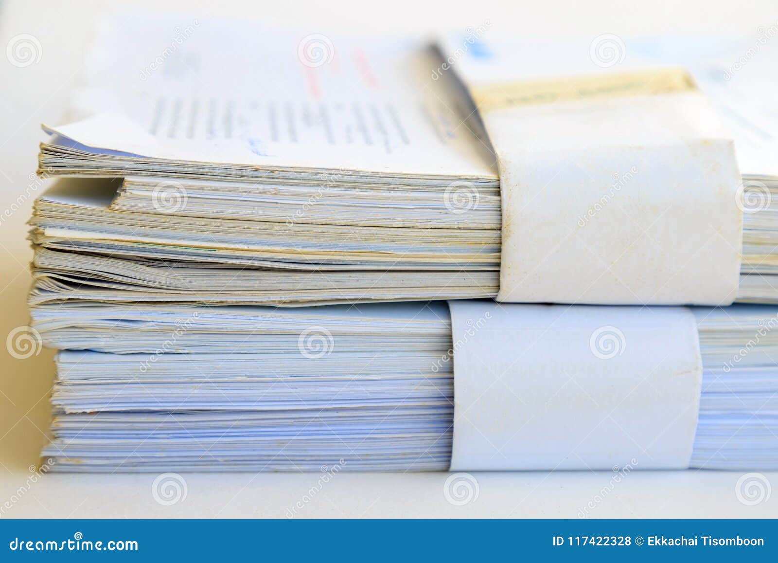 An Old Data Sheet on White Background. Stock Photo - Image of document ...