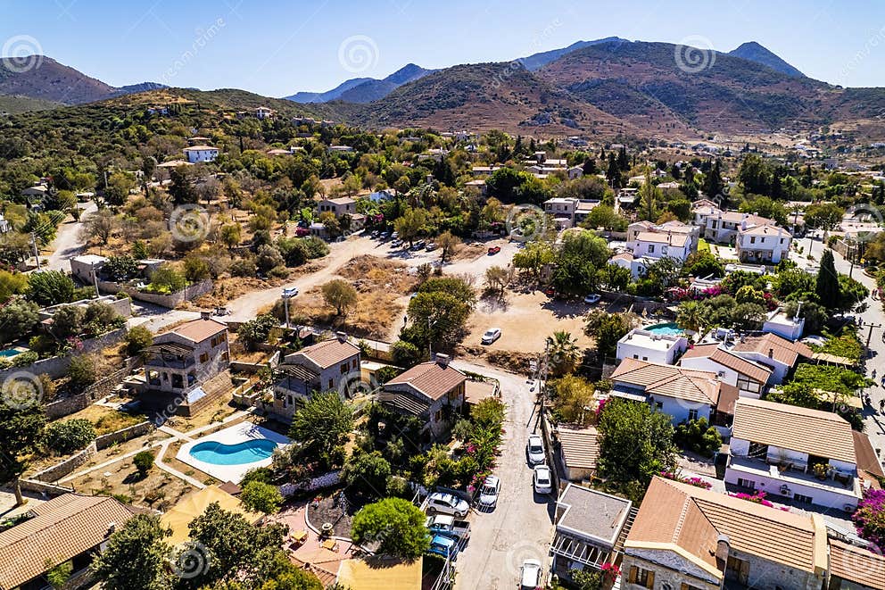 Old Datca District (Eski Datca) in Mugla, Turkey. Stock Image - Image ...