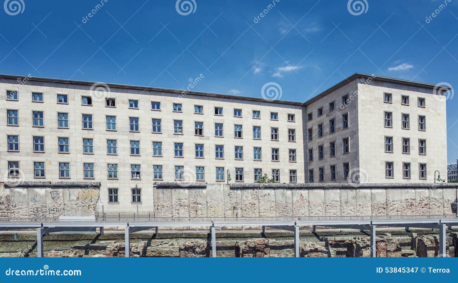 Old ddr building stock image. Image of bridge, fernsehturm - 53845347