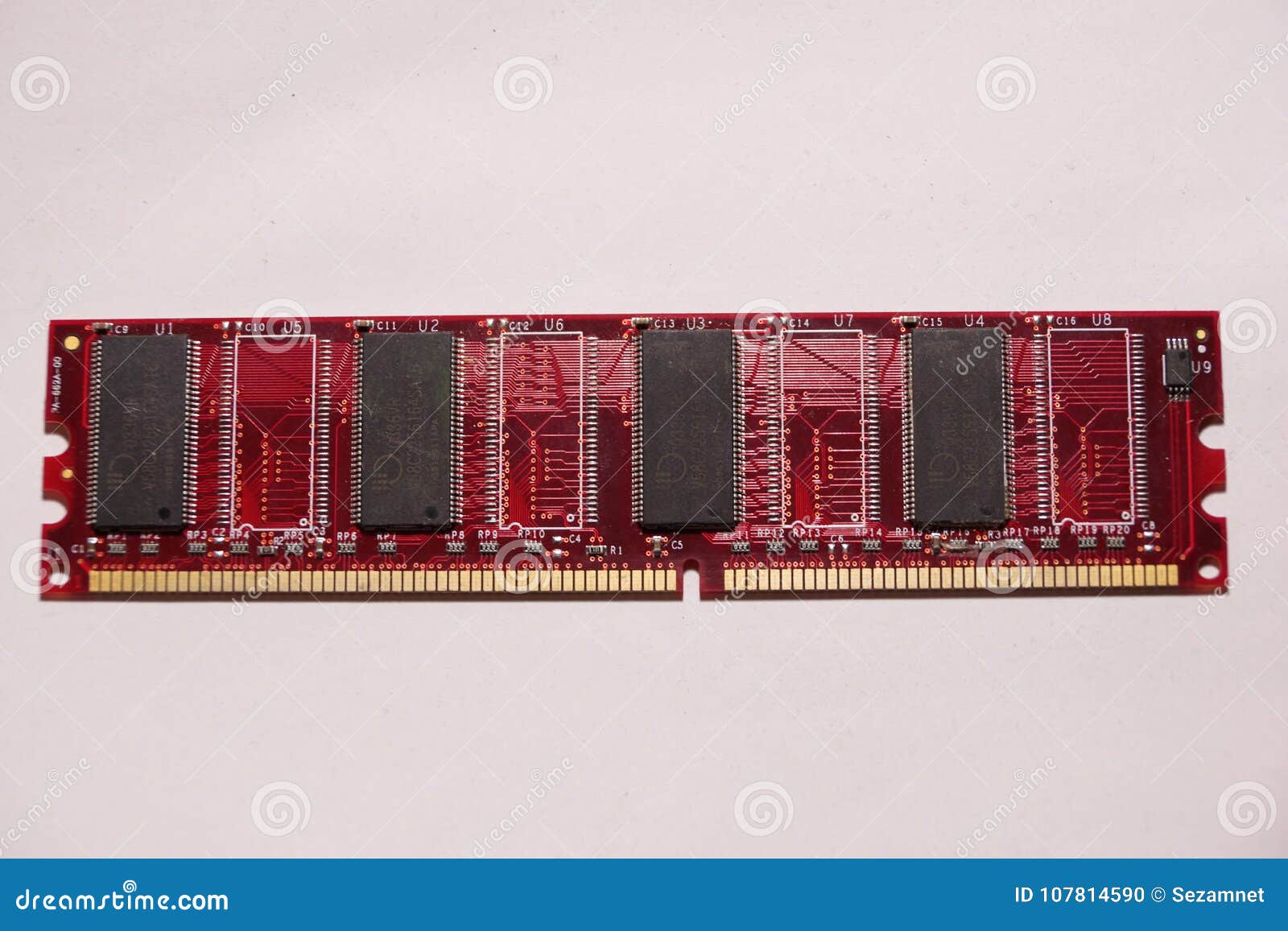 Old DDR memory modules stock photo. Image of microchip - 107814590