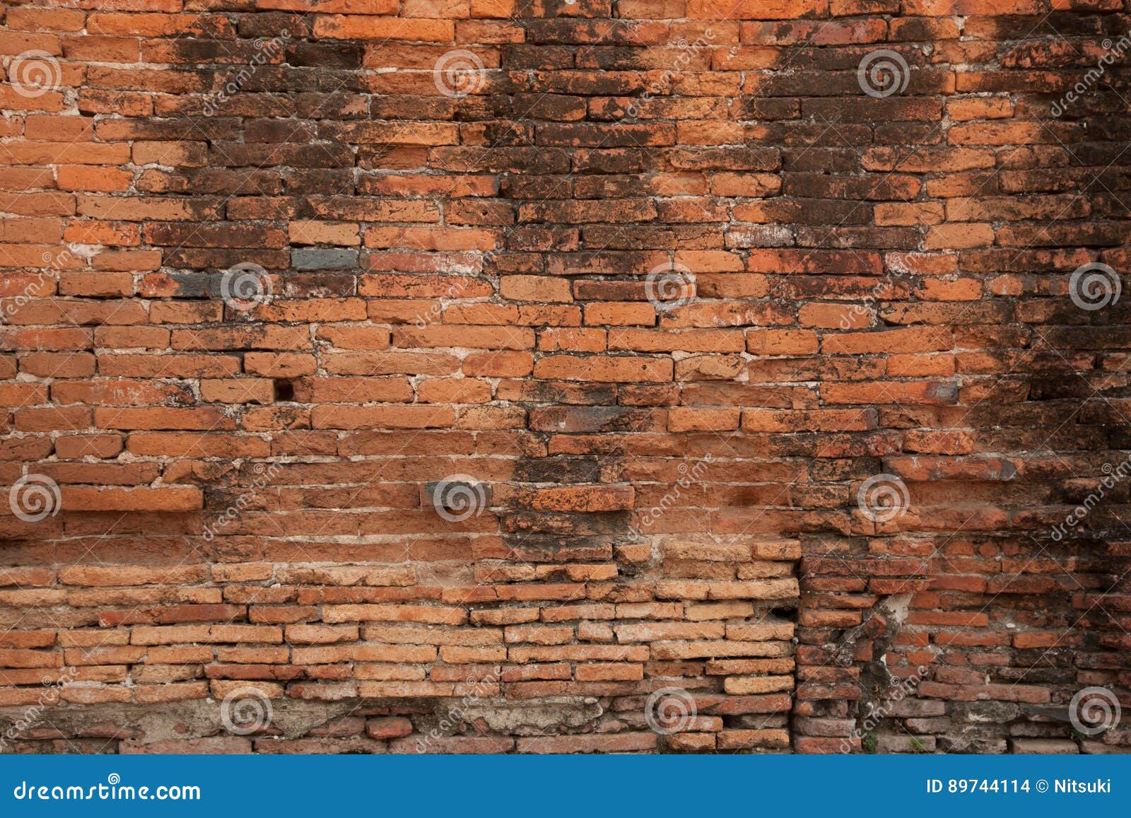 Old decay brick wall stock photo. Image of retro, brick - 89744114