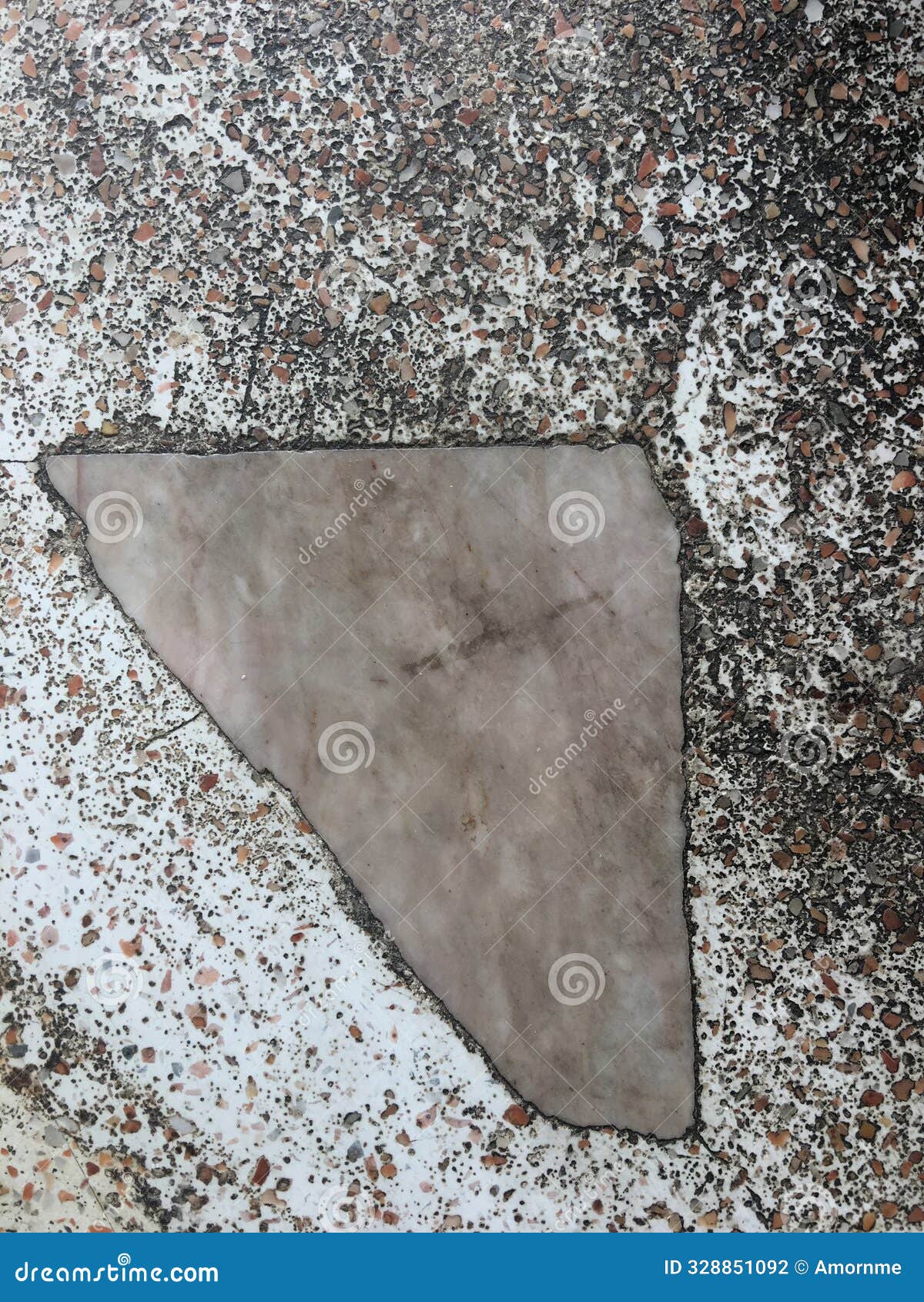 The Old, Decayed Concrete Floor Shows the Passing of Time. Stock Photo ...