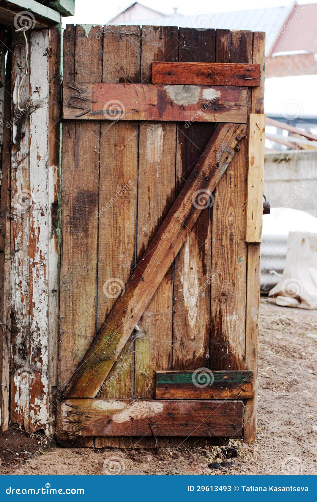 Old decayed wooden door stock image. Image of architecture - 29613493