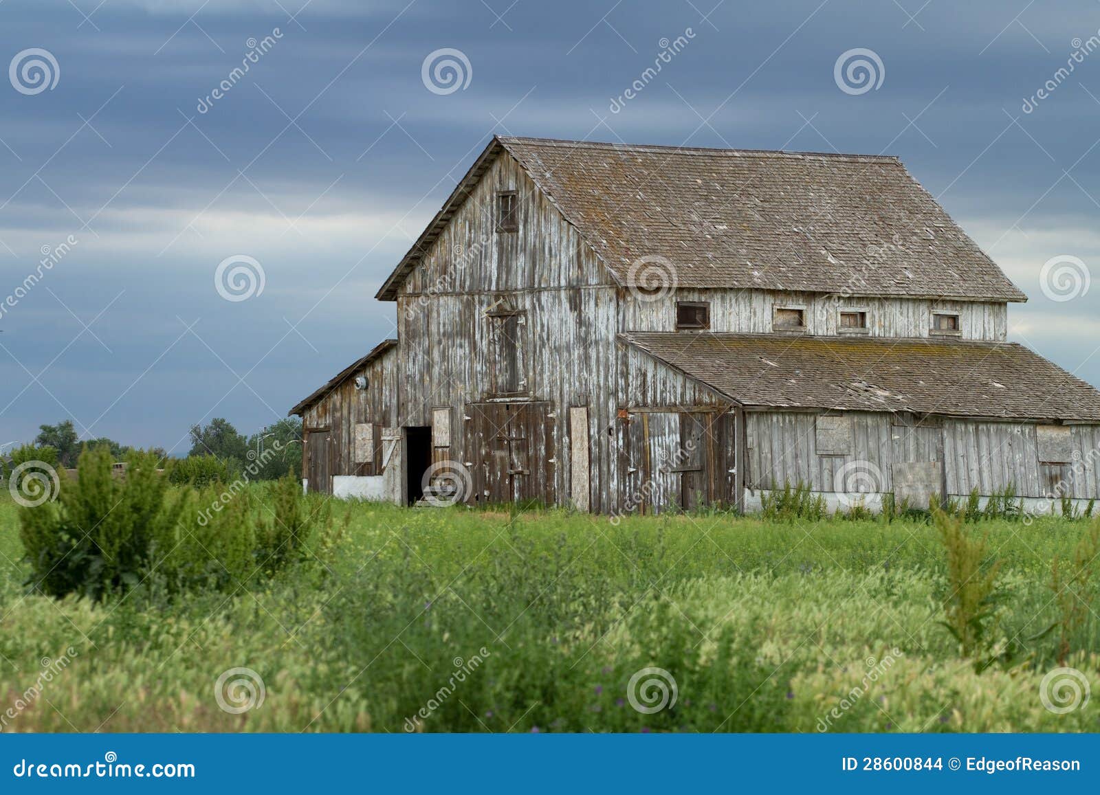 Old Decaying Barn Against a Cloudy Sky Stock Photo - Image of cloud ...