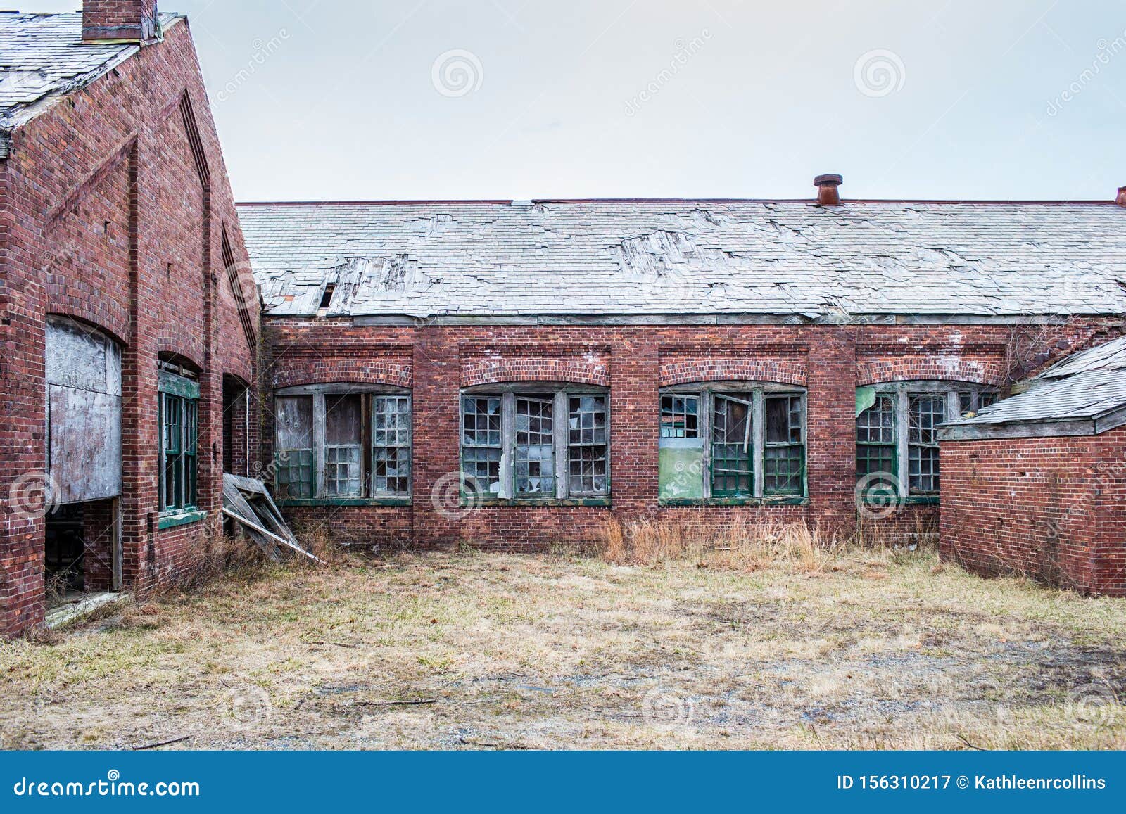 Old Decaying Brick Building Stock Image - Image of boat, exterior ...