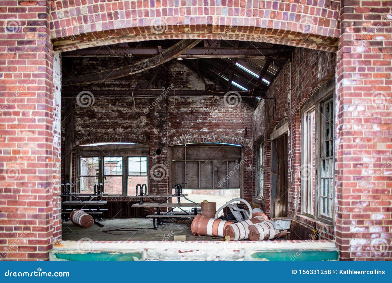 Old Decaying Brick Building Stock Photo - Image of fort, black: 156331258