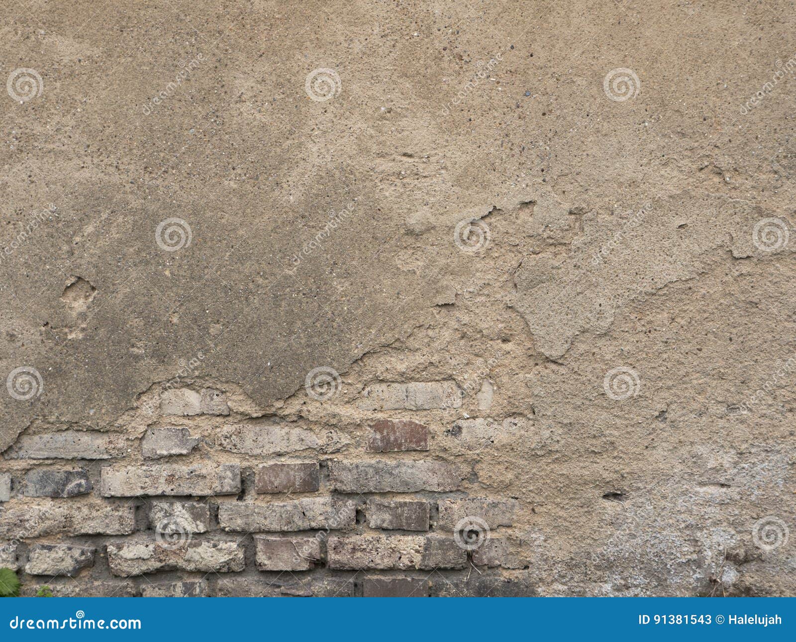 Old Decaying Brick Wall. Background Texture of Peeled Plaster. Stock ...