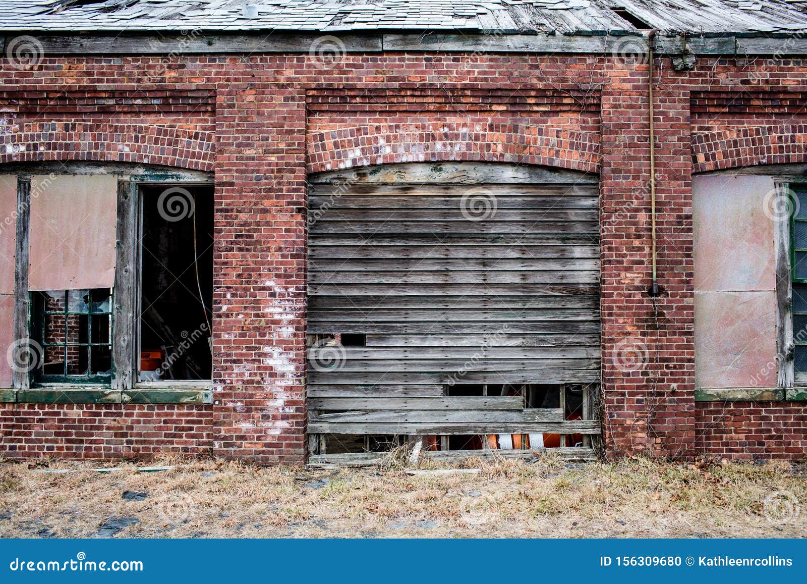 Old Decaying Brick Building Stock Photo - Image of east, broken: 156309680
