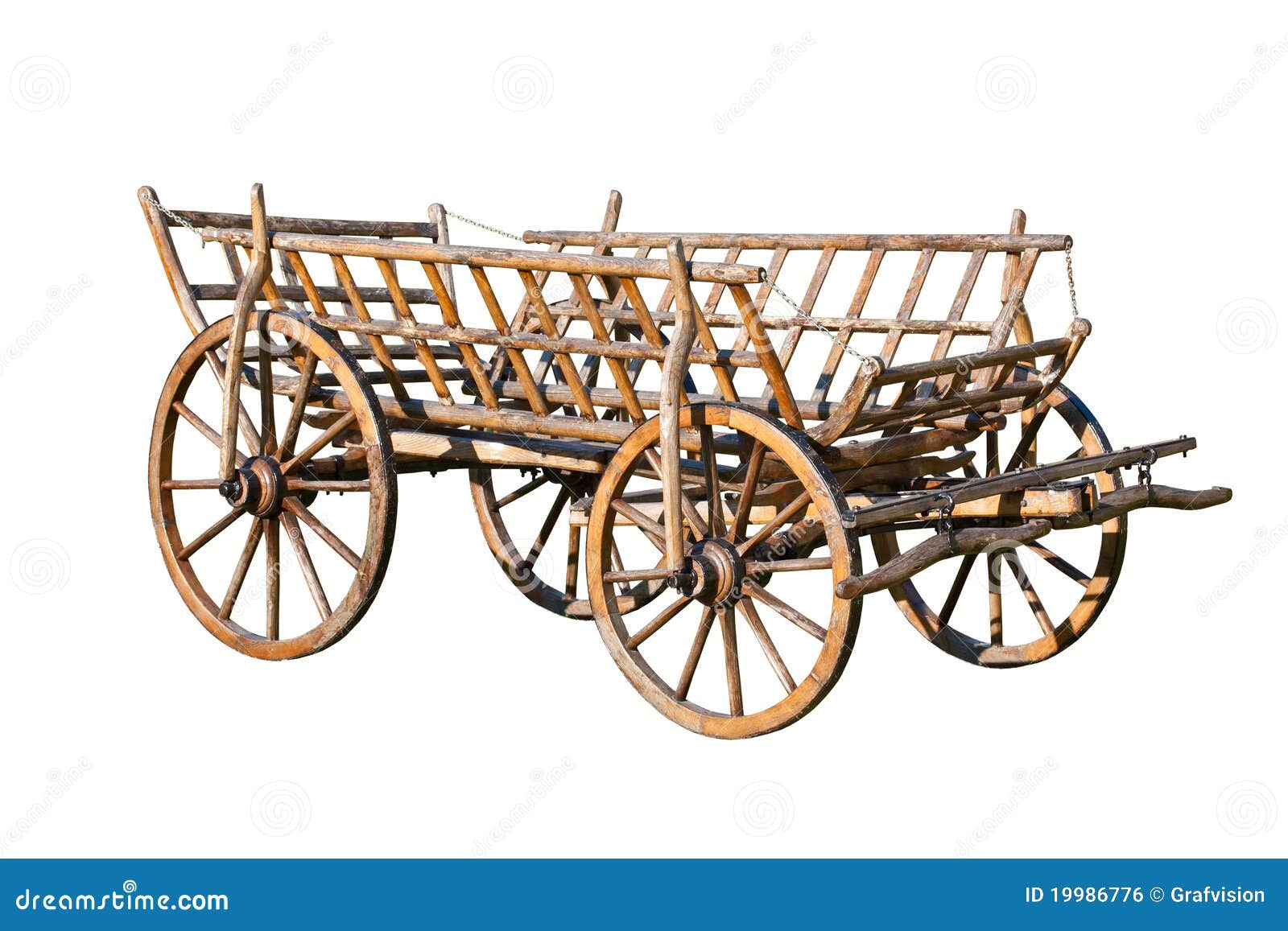 Old decorative cart stock photo. Image of wagon, white - 19986776