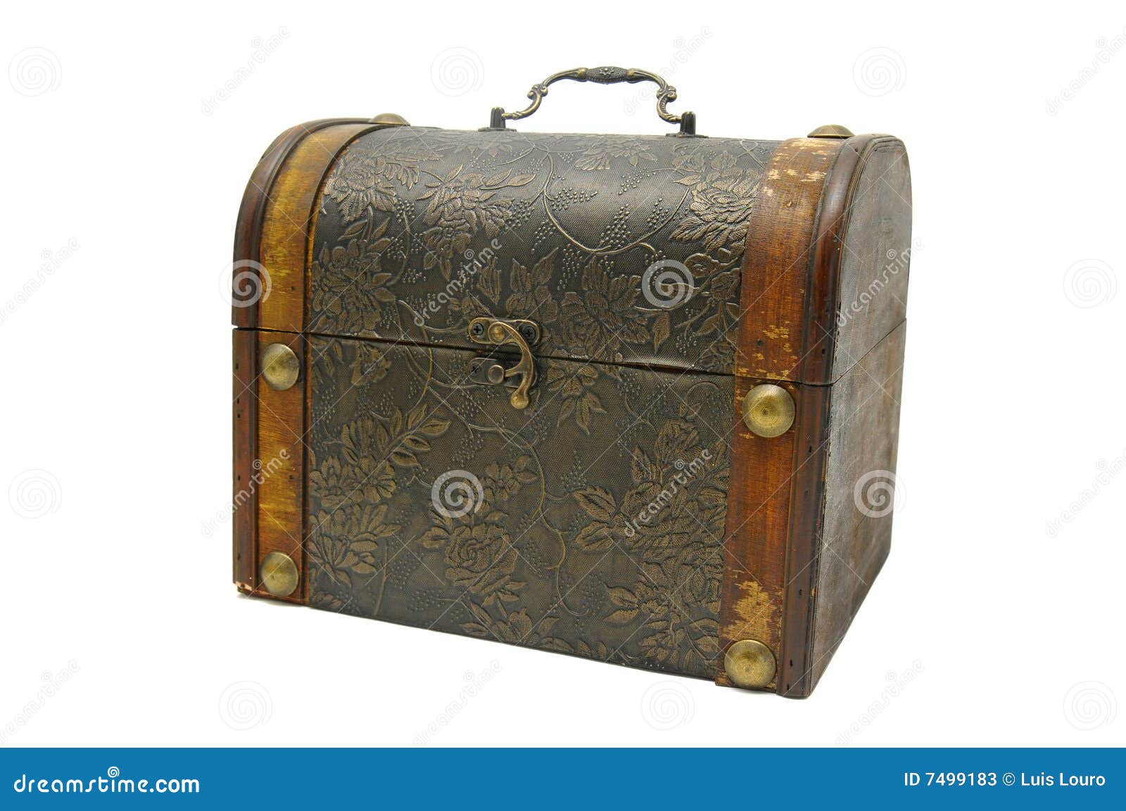 Old Decorative Chest stock image. Image of worn, isolated - 7499183