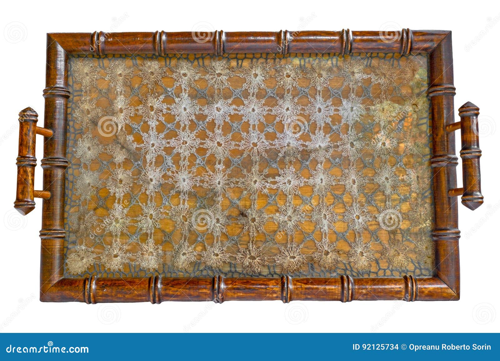 Old decorative dinner tray stock photo. Image of restaurant - 92125734