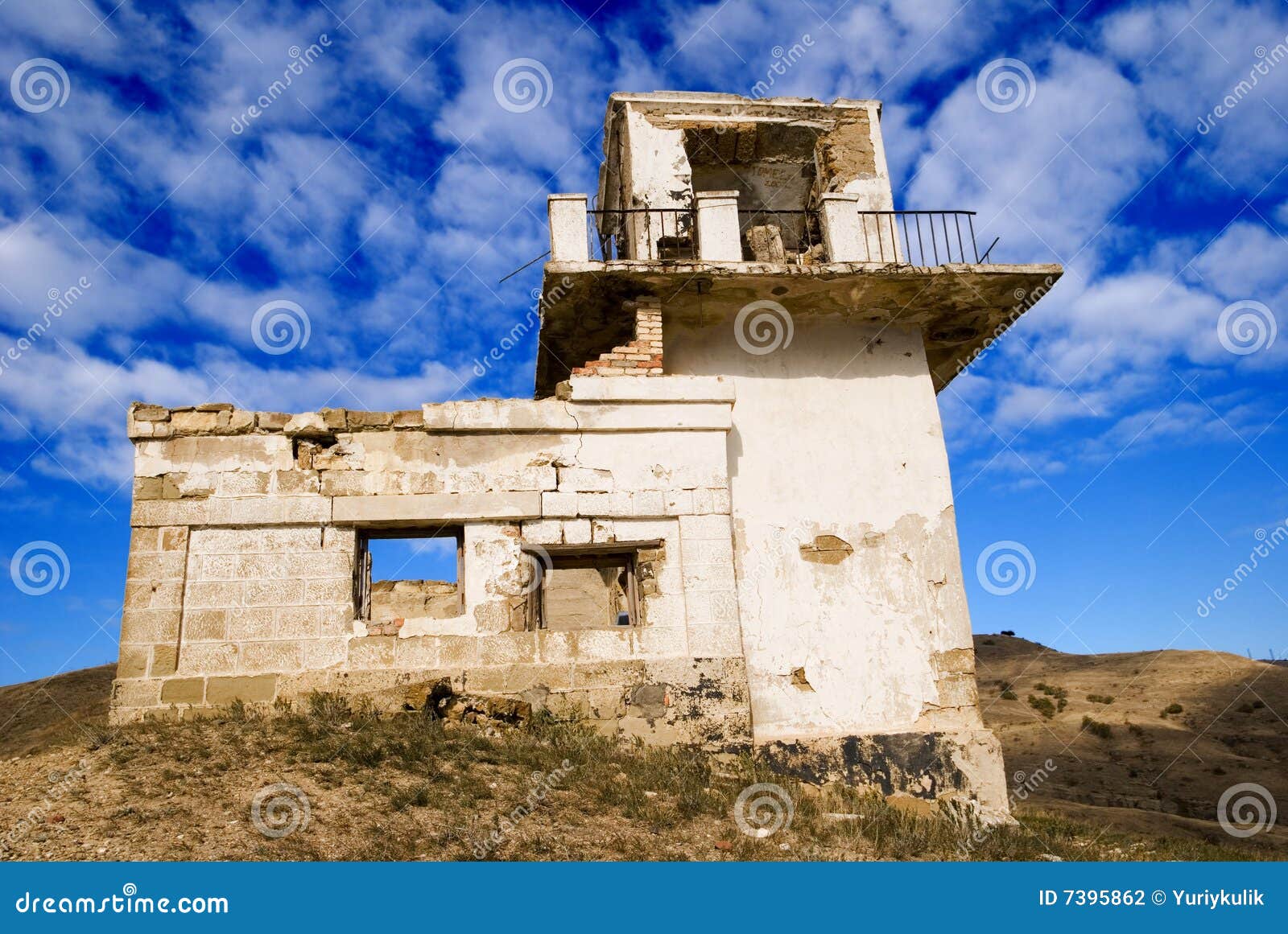 Old decrepit house stock photo. Image of lifeless, clouds - 7395862