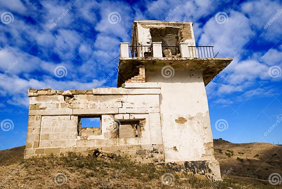Old decrepit house stock photo. Image of lifeless, clouds - 7395862