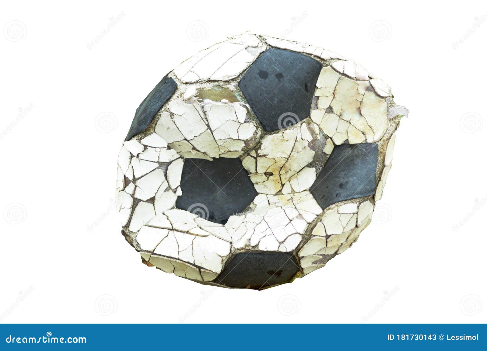 Old Deflated Soccer Ball Isolated on White Background Stock Image ... Old Deflated Soccer Ball Isolated on White Background Stock Image ...