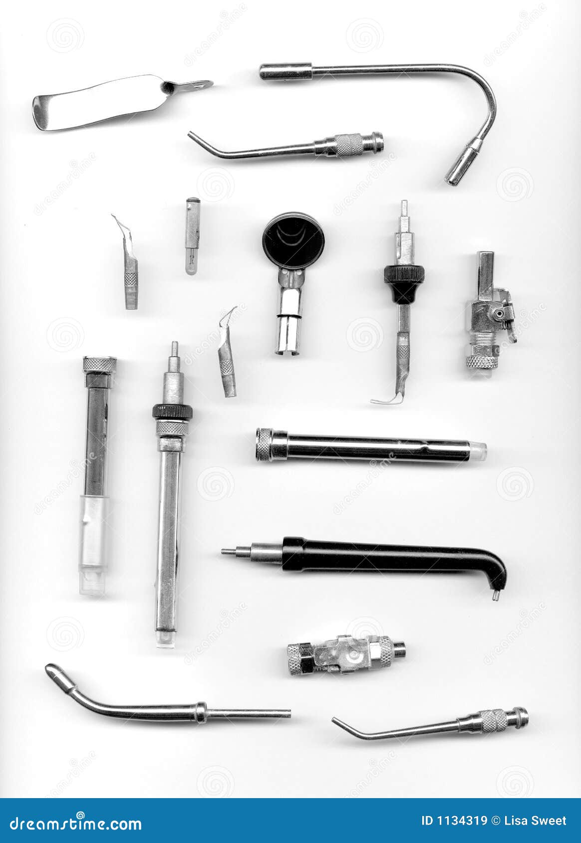 Old dental tools stock image. Image of grungy, medical - 1134319