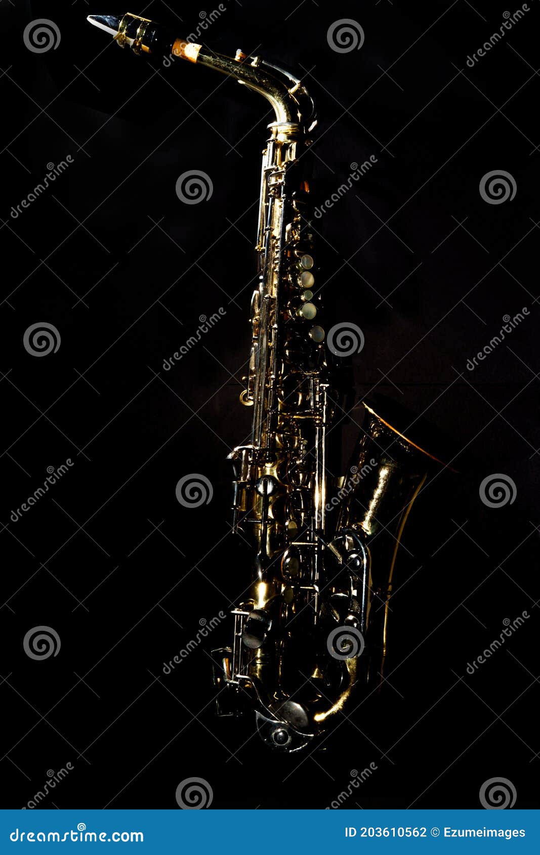 Jazz Saxophone stock photo. Image of brass, woodwind - 203610562