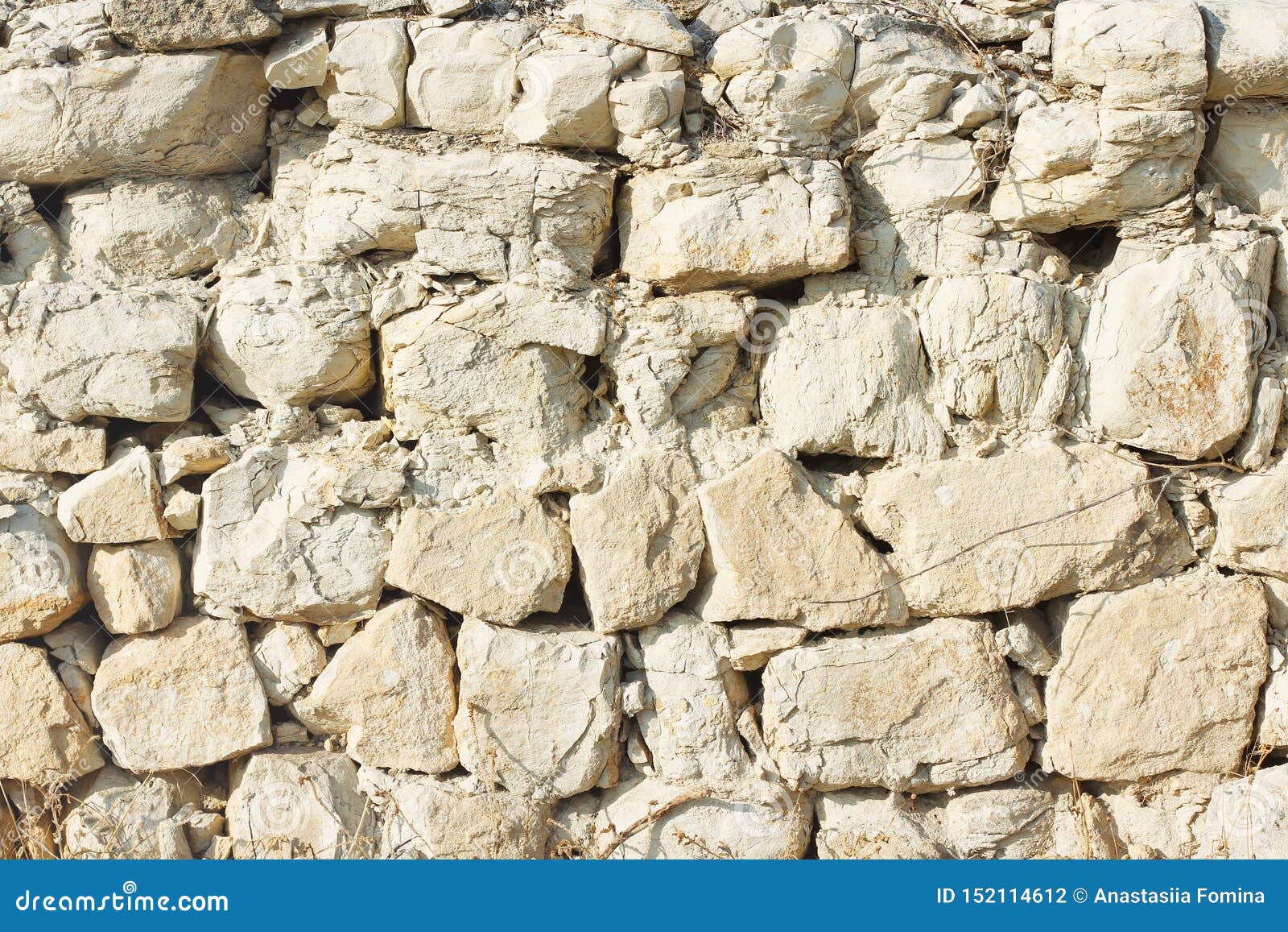 Old Desert Bricks Wall Background. Brown Stones Texture. Bright Rocks ...
