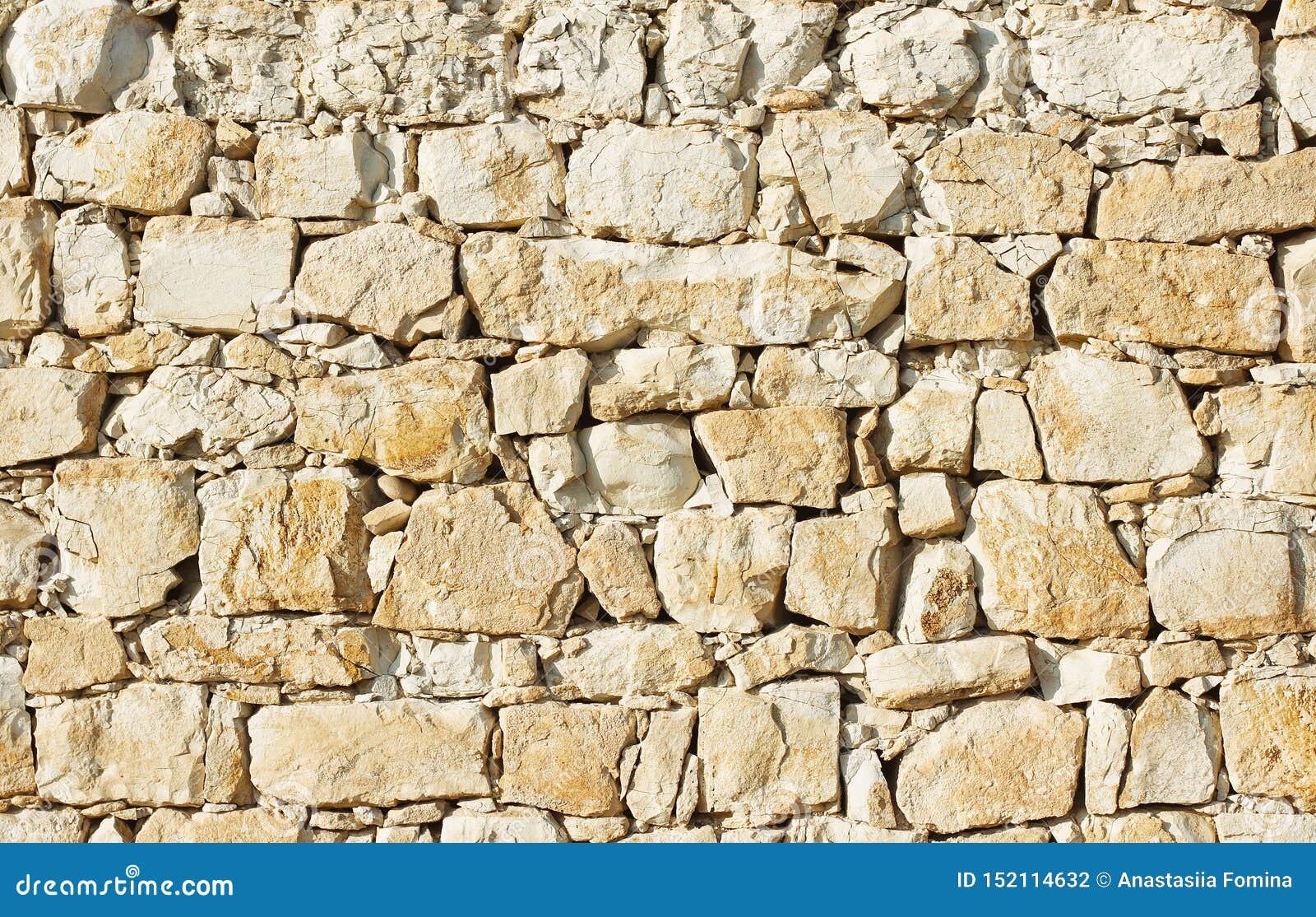 Old Desert Bricks Wall Background. Brown Stones Texture. Bright Rocks ...