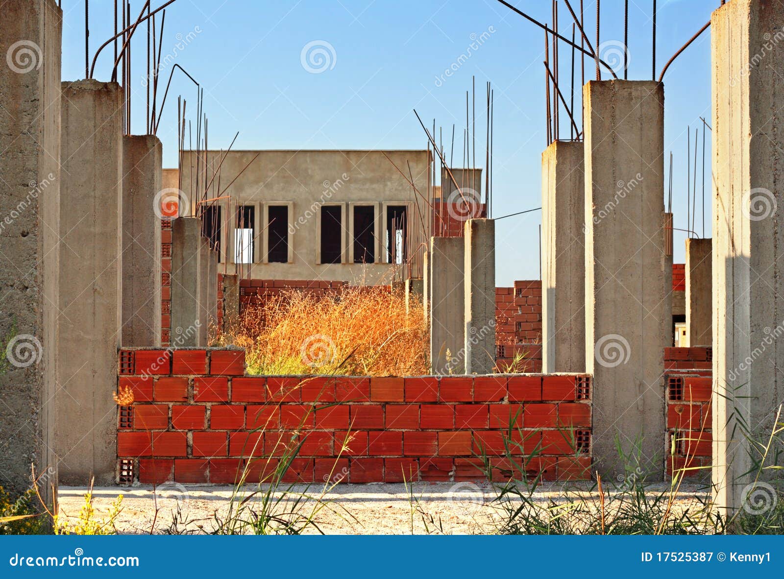 Old deserted building site stock image. Image of derelict - 17525387